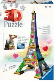 Ravensburger 3D Puzzle Eiffelova věž Love edice / 216 dílků / od 10 le