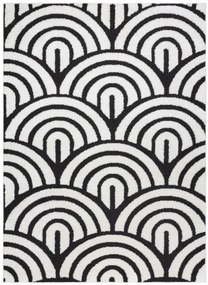 Dywany Łuszczów, Kusový koberec Mode 8629 cream/black, 140x190, bílá, černobílá, kancelář