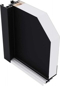 vidaXL Vchodové dveře 110 x 207,5 cm hliník [3190528] Barva: antracitová