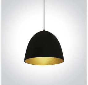 ONE Light 63016A/B/BS závěsné svítidlo, černé, mosaz, E27, ø30cm, IP20