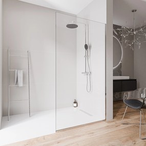 Sprchová zástěna Walk-In EX102-2 - 10mm sklo - Nano ochrana - profil chrom - výška 220cm - různé šířky