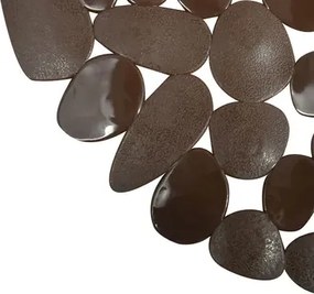 MSV Protiskluzová podložka do vany GALETS hnědá / PVC / 35 x 68 cm