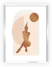 Obraz Yoga Figures I 30x40cm copper