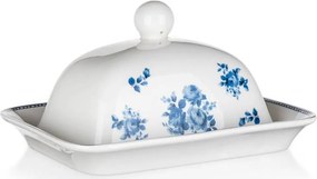 Maselnička Zásobník Na kostky Máslo s modré květiny porcelán banquet