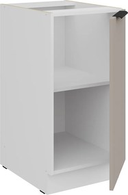 ARIA lb | dolní skříňka 40 D 1F policová | 40 cm | ANTI FINGERPRINT povrch | bílá/béžová
