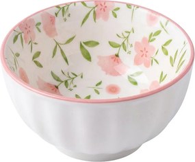 Elegantní keramická miska s jemným květinovým motivem - Ø 10*5 cm
