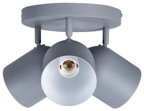 Stropní lampa 3xE27 šedá 32cm AZURO