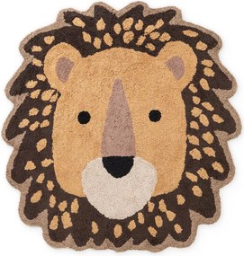 Oranžový/hnědý pratelný/ručně tkaný bavlněný dětský koberec 120x125 cm Snuggle Roary – Hanse Home