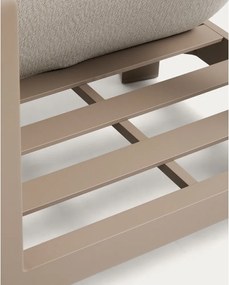 Krémové/taupe polstrované zahradní křeslo Nerano – Kave Home