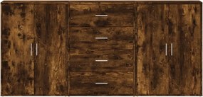 Příborníky 3 ks kouřový dub 60 x 31 x 84 cm kompozitní dřevo 3276578