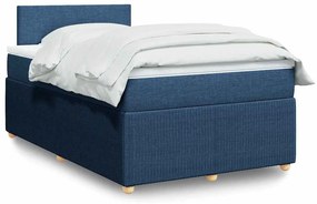 Box spring postel s matrací černá 120x190 cm textil 3289694