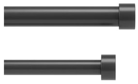 Ocelová roztažitelná dvojitá garnýž 305 - 457 cm Cappa – Umbra