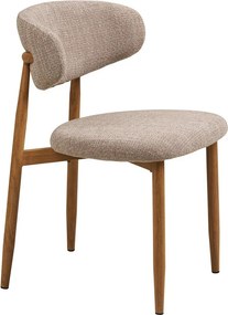 Béžová/v přírodní barvě čalouněná jídelní židle Levanto – House Nordic