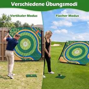 Costway Golfová hrací sada s kovovým stojanem a 24 míčky pro děti a dospělé
