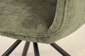 Designová otočná židle Parthenia zelená
