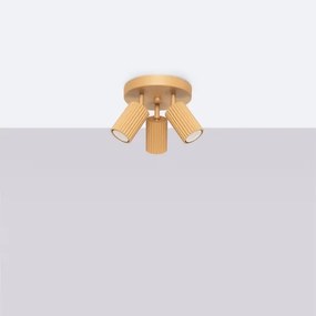 Sollux SL.1563 - Bodové svítidlo KARBON 3xGU10/10W/230V zlatá