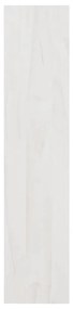 Knihovna / dělicí stěna bílá 100x30x135,5 cm masivní borovice - Default Title
