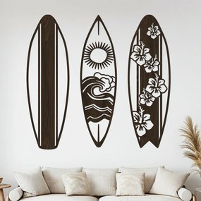 dřevo života Dřevěný obraz SURF ALOHA Zvolte barvu dekoru: Wenge, Rozměry šxv (cm): 85x80