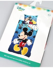 Setino - Bavlněné povlečení do dětské postýlky Mickey Mouse (Disney), 90 x 140 cm + 40 x 55 cm
