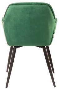 Židle CHERRY sametová zelená ALL 999172