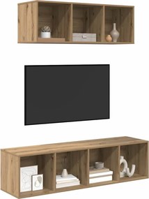 Sestava TV skříněk 2 ks Artisanový dub Kompozitní dřevo 3393356