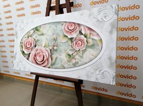 Obraz kamenné růže - 100x50 cm