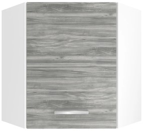 Kuchyňská skříňka Belini horní rohová 60 cm šedý antracit Glamour Wood  TOR SGN60/1/WT/GW1/0/E