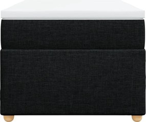 Box spring postel s matrací černá 90x200 cm textil 3285347