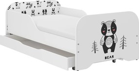 Wooden Toys Dětská postel MIKI 140x70 BEAR