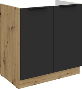 Kuchyňská linka ARIA ac | 255 cm | UNI dvířka | artisan/černá