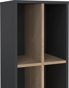 FALCO Knihovna Sigal 587 šedá/jackson hickory