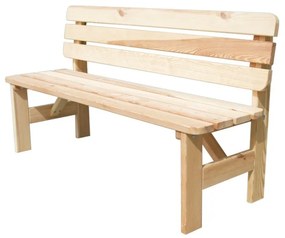 ROJAPLAST Zahradní lavice - VIKING 180, dřevěná přírodní