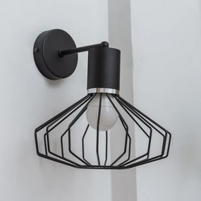 Nástěnná lampa SOLANO 1xE27/15W/230V černá/lesklý chrom