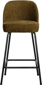 Sametová barová židle v bronzové barvě (výška sedáku 64 cm) Vogue – WOOOD