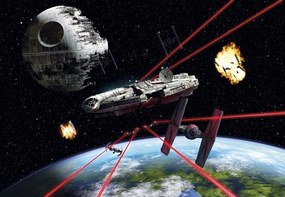 Komar Star wars - Millennium Falcon, fototapeta na zeď osmidílná, 368x254cm, 8D 8-489