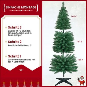 Umělý vánoční stromek Yaheetech – zelená, 7 ft (267793964763)