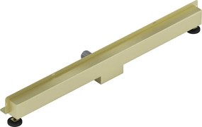 Mexen Flat Wall, sprchový žlab na zeď 2v1, 90 cm, zlatá matná, 1A30090