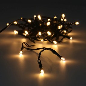 Vnitřní vánoční LED řetěz, teplá bílá, 2m 20 LED, napájení na baterie