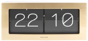 Designové nástěnné/stolní překlápěcí hodiny 5642GD Karlsson 37cm
