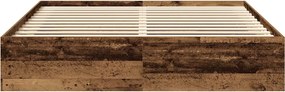 Rám postele bez matrace Staré dřevo 200x200cm Technické dřevo 3328869