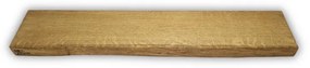 Melzevo Dřevěná police  - úzká Odstín dřeva: Tmavě hnědý vosk, Velikost: 60x16x4 cm, Logo: S logem