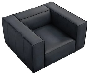 Tmavě modré kožené křeslo Madame – Windsor &amp; Co Sofas