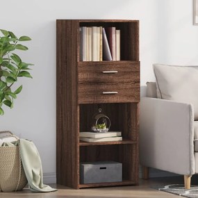 Skříň highboard hnědý dub 45 x 42,5 x 124 cm kompozitní dřevo