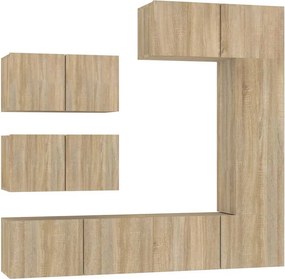 6dílný set TV skříněk dub sonoma kompozitní dřevo 3114552