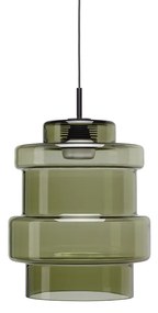 Designové svítidlo z ručně foukaného skla Axle L LED Barva: Zelená, Délka kabelu: 2000 mm, Stmívání: Stmívatelné fázově