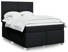 Box spring postel s matrací černá 140x200 cm textil 3292806