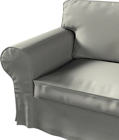 Potah na pohovku IKEA Ektorp 2-místná s lenoškou barva šedá látka pletený vzor