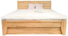 Ahorn Lavana postel s úložným prostorem - buk cink 180 x 200 cm - výprodej Moření: Transparentní lak, Rozměr: 180 x 200 cm