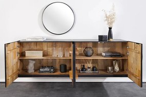 Designová závěsná komoda Shayla 177 cm černé mango