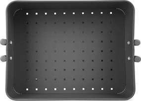 Černý kovový pojízdný regál 43x35 cm Grena – Compactor